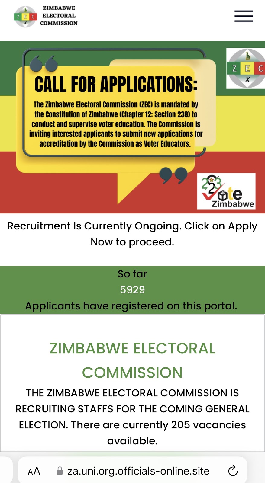 Watch out for job hiring scams: ZEC advert is a scam - FactCheckZW
